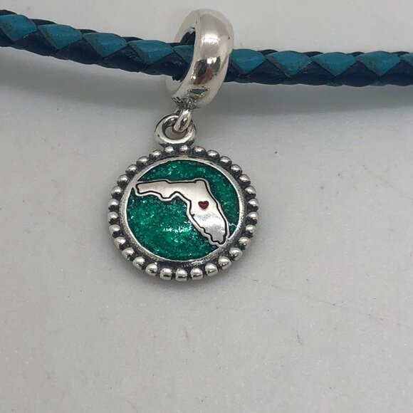 Pandora | Jewelry | Pandora Home Florida Map Exclusive Dangle Charm ...